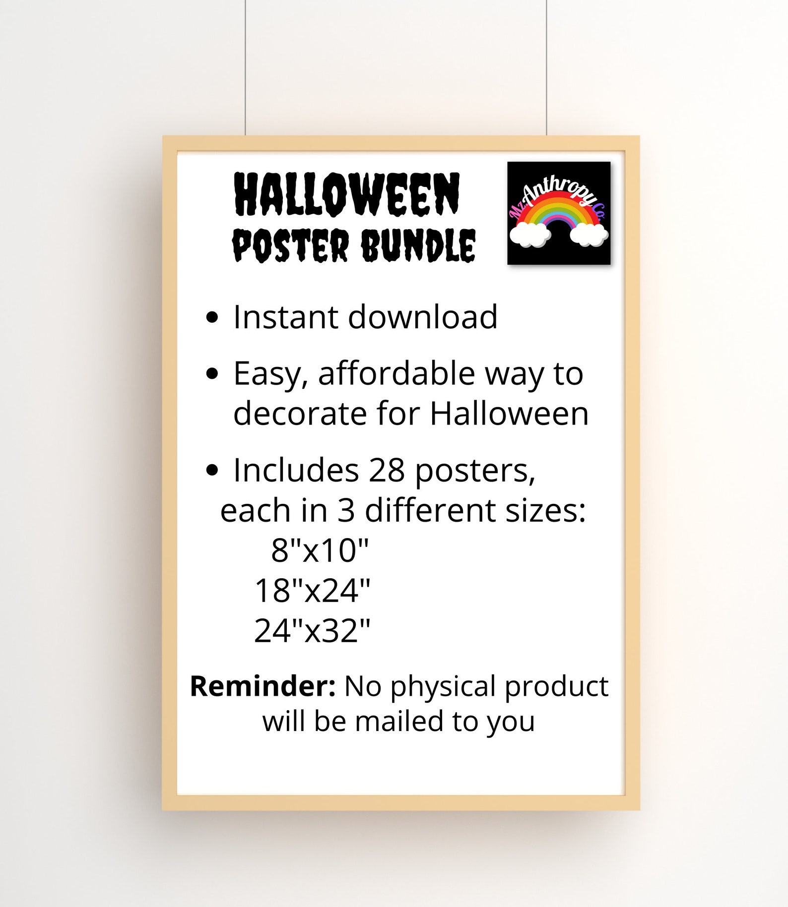 Halloween Spooky Alphabet Mega Bundle INSTANT DOWNLOAD, Halloween ...