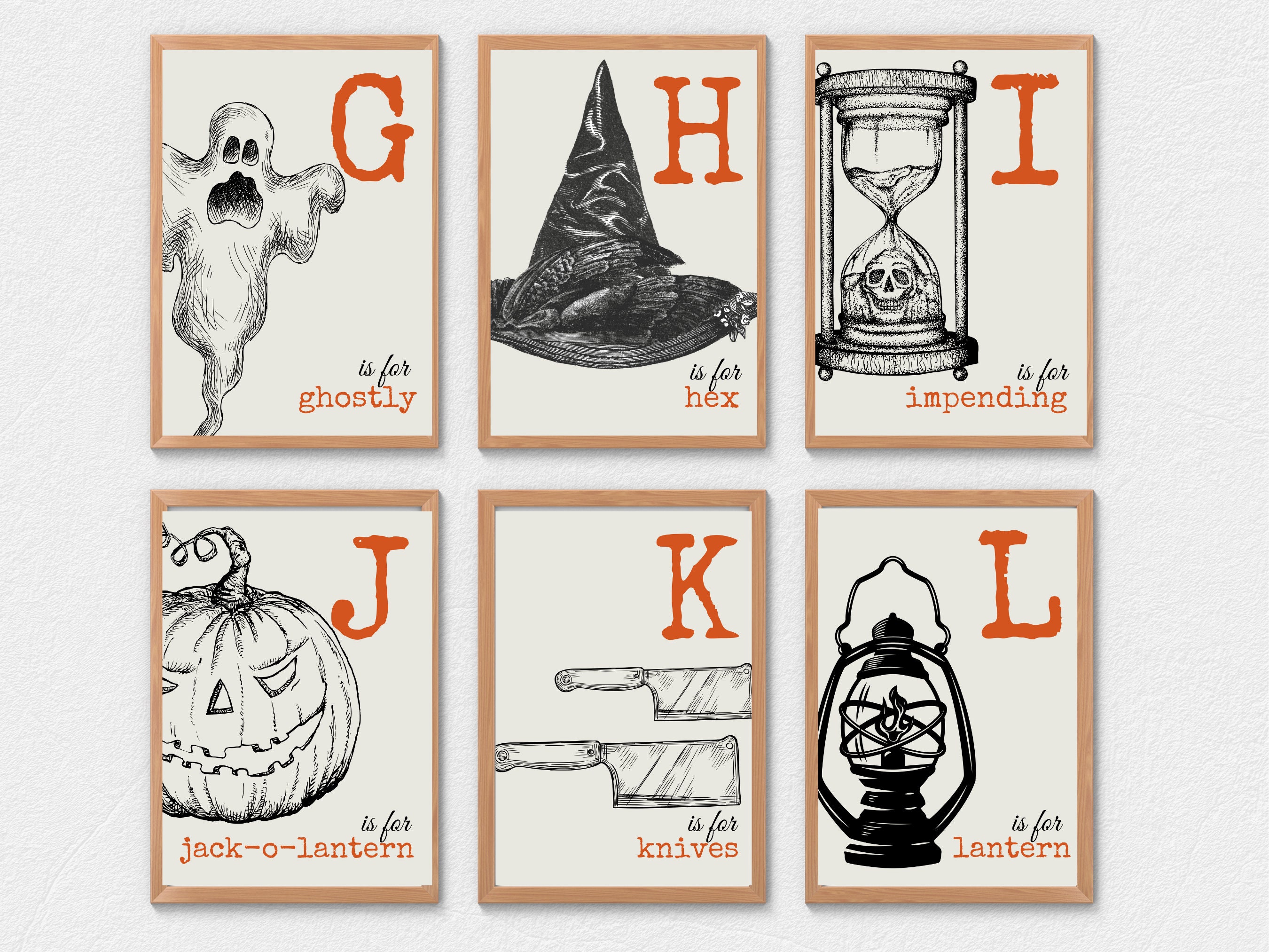 Halloween Spooky Alphabet Mega Bundle INSTANT DOWNLOAD - Etsy