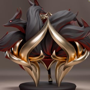 League of Legends Ahri Statue | Immortalized Legend | Enchanting ...