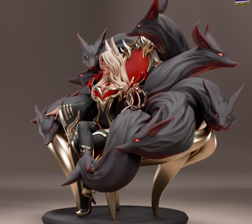 League of Legends Ahri Statue | Immortalized Legend | Enchanting ...