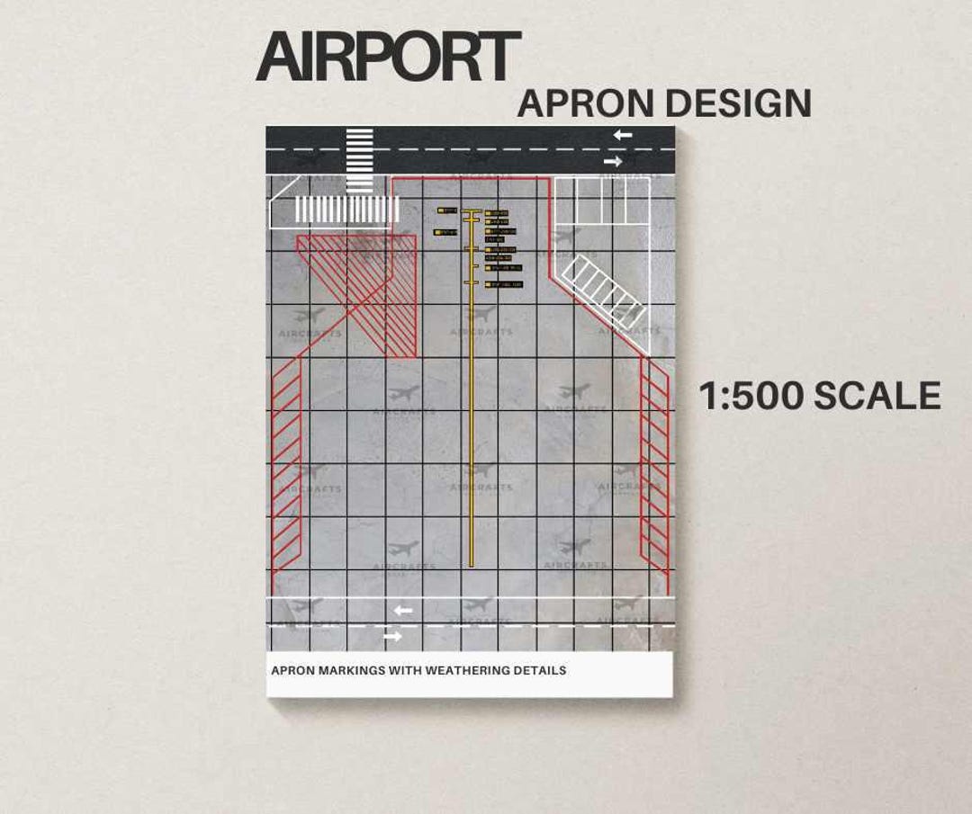 Digital Download Airport Apron Tarmac Ramp Scale Model 1:500 - Etsy