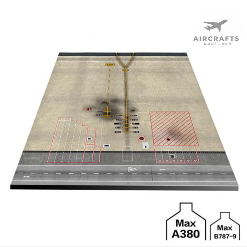 1:400 Single Hong Kong International Airport Apron Diorama With ...