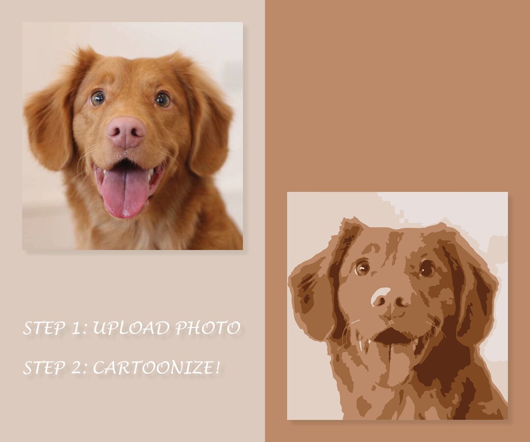 Cartoon Your Photo, Cartoon Pet Photo, Cartoon Headshot - Etsy