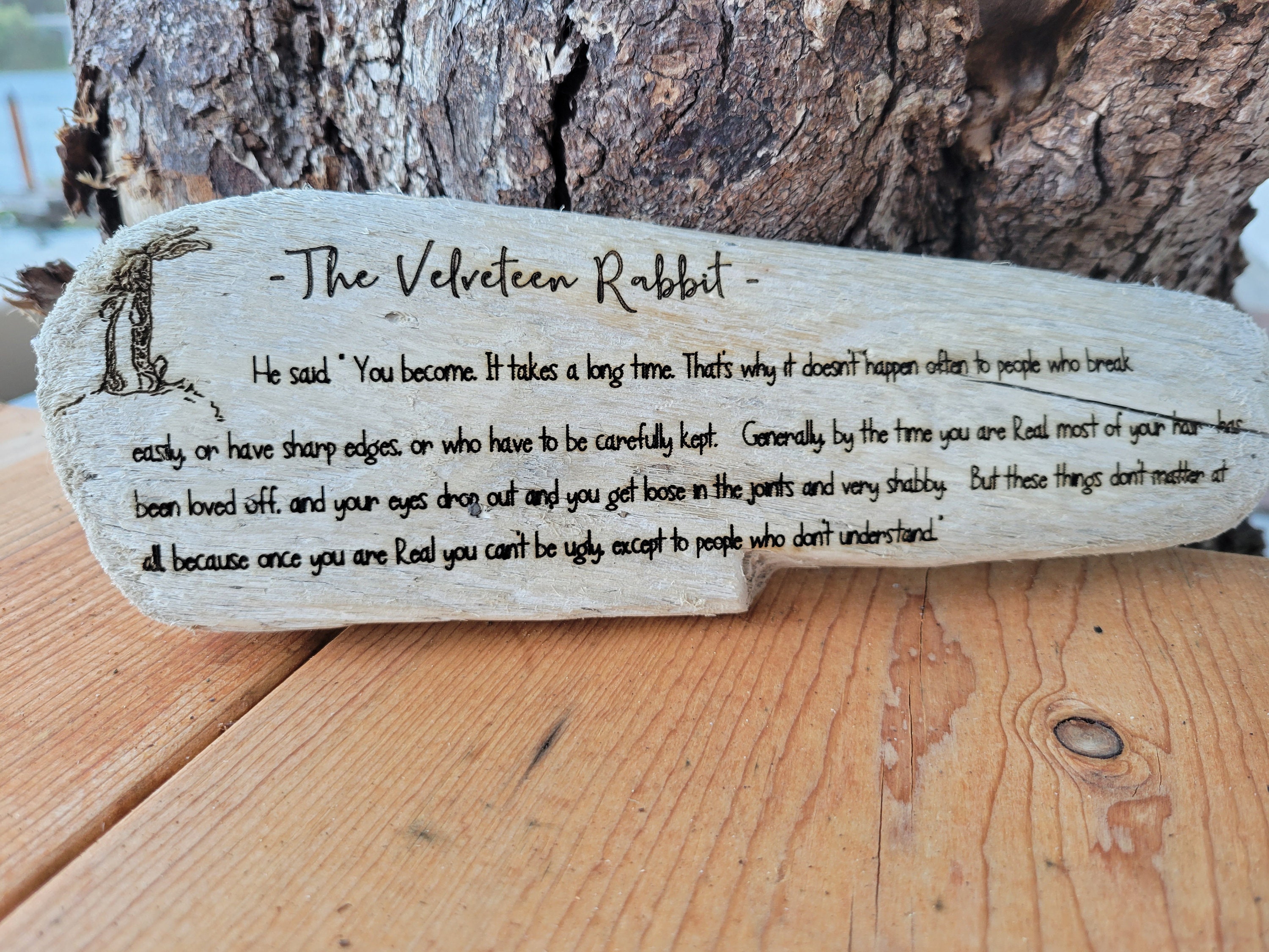 Engraved Driftwood Quotes Art / Quote Unique Gift / Unique Artisan Gift ...