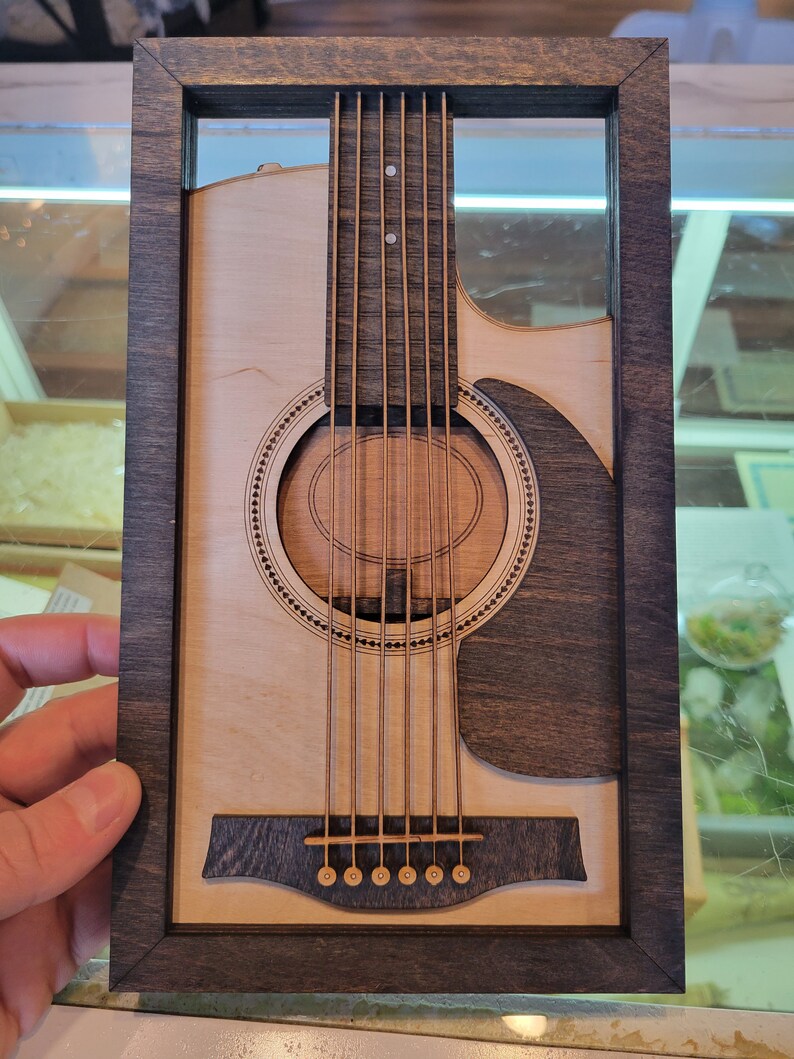 Acoustic Guitar Sculpture / 3d Personalized Guitar / Musician - Etsy