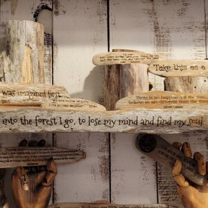 Engraved Driftwood Quotes Art / Quote Unique Gift / Unique Artisan Gift ...