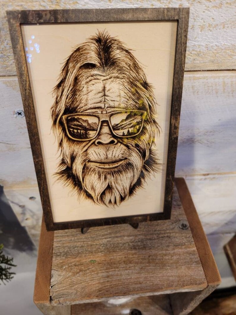 Bigfoot Wall Art Yeti Sasquatch Wood Decor / Wall Hanging | Etsy