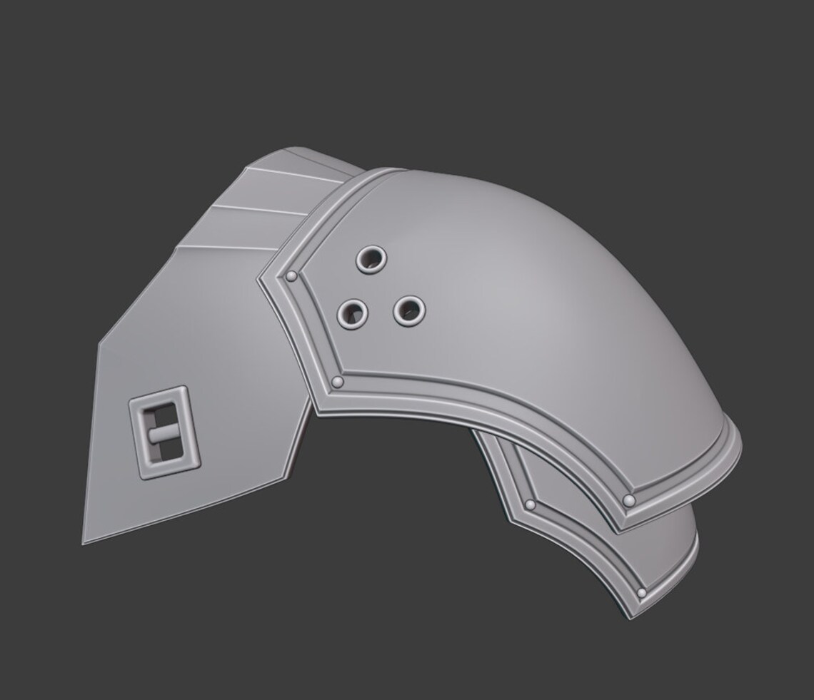 Sephiroth Pauldrons Shoulder Armor Shoulder Pad 3D | Etsy