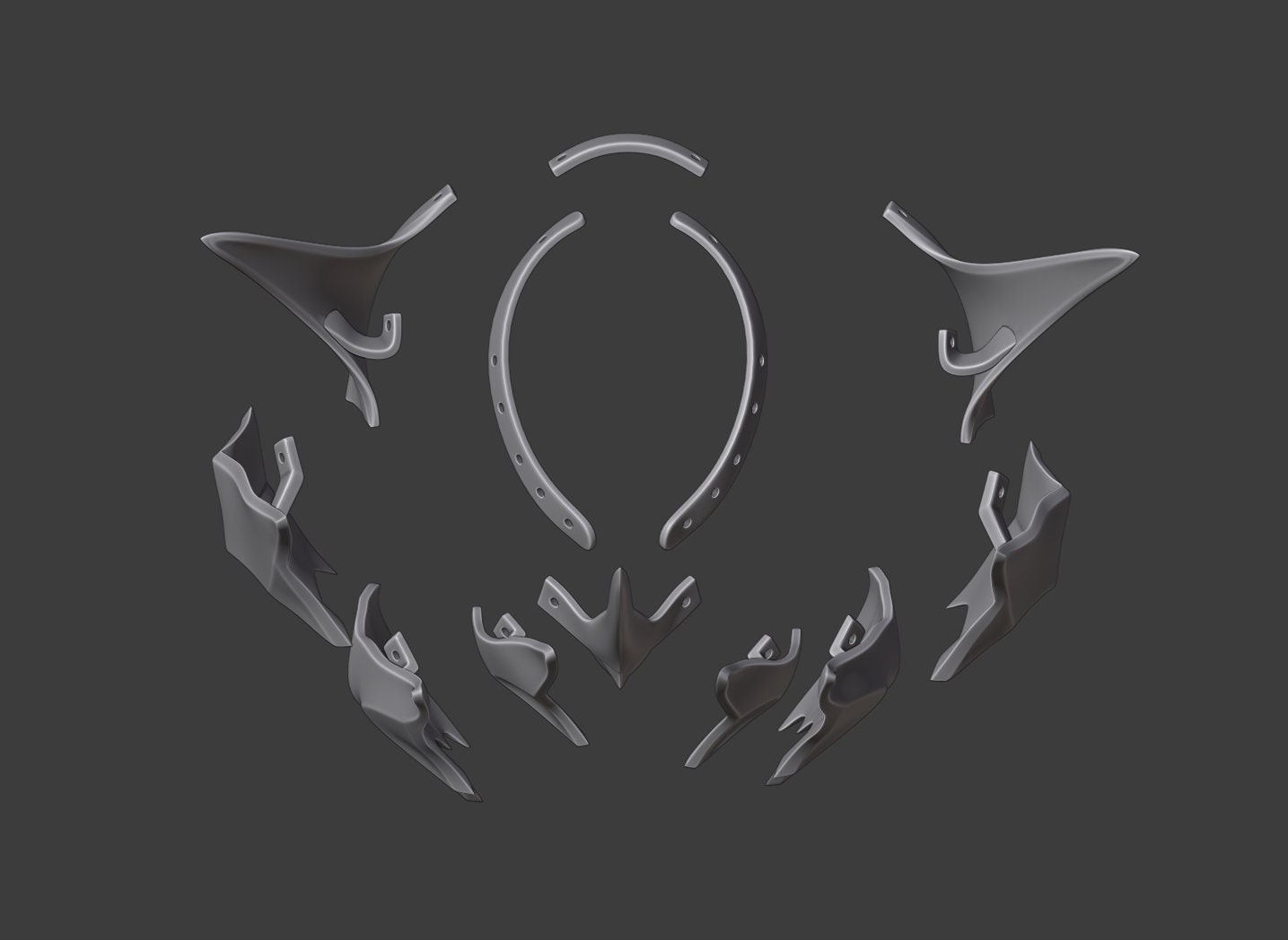 Mouth of Sauron Helmet- 3D Printable - Fully Modular - Etsy