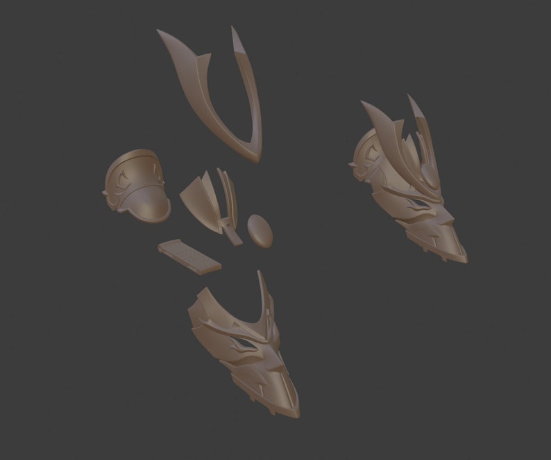 Raiden Shogun Boss Shoulder Pauldron - 3d Files - STL - Etsy