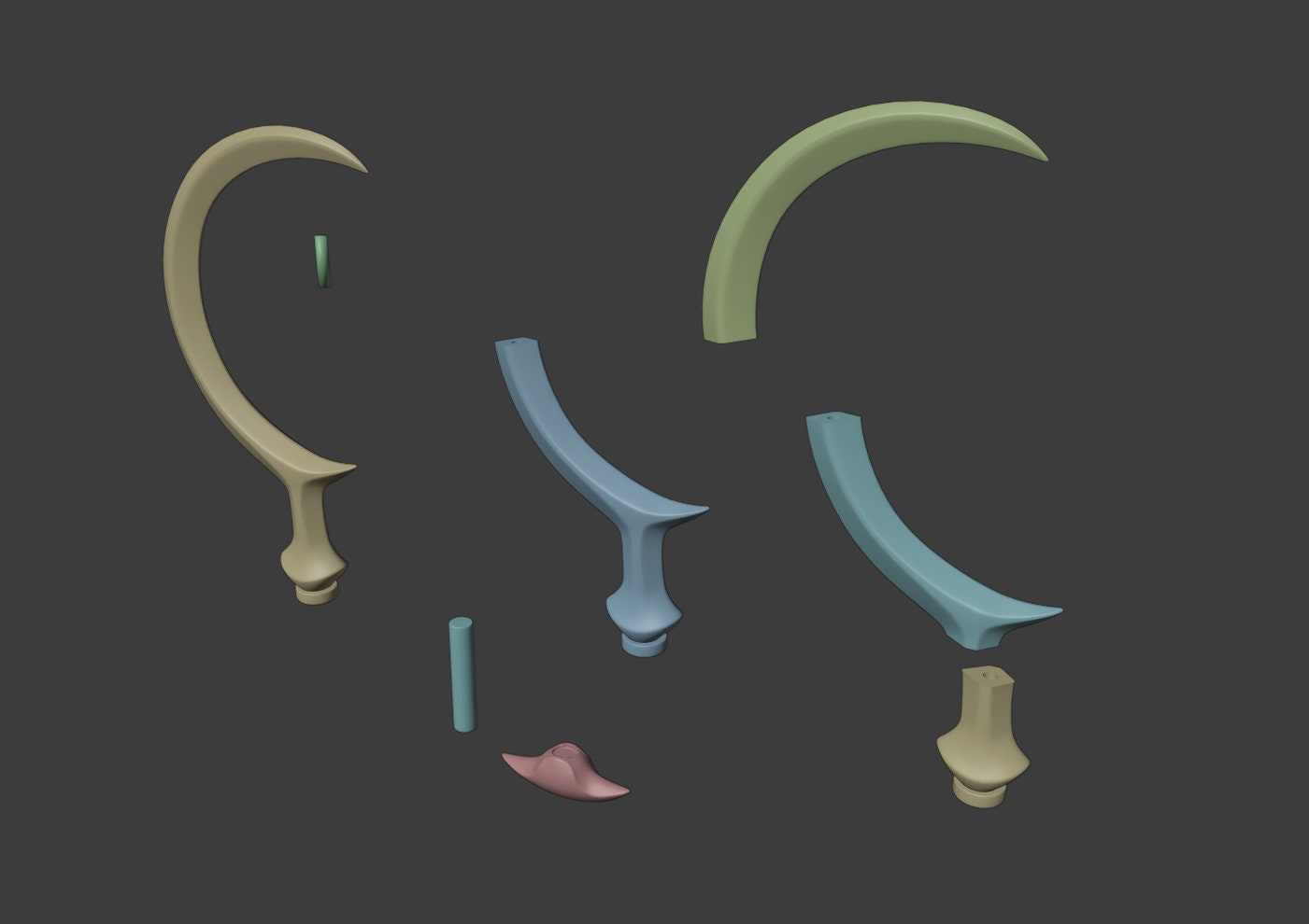 Dimitrescu's Daughter Sickle - Resident Evil Village - Stl - 3D ...