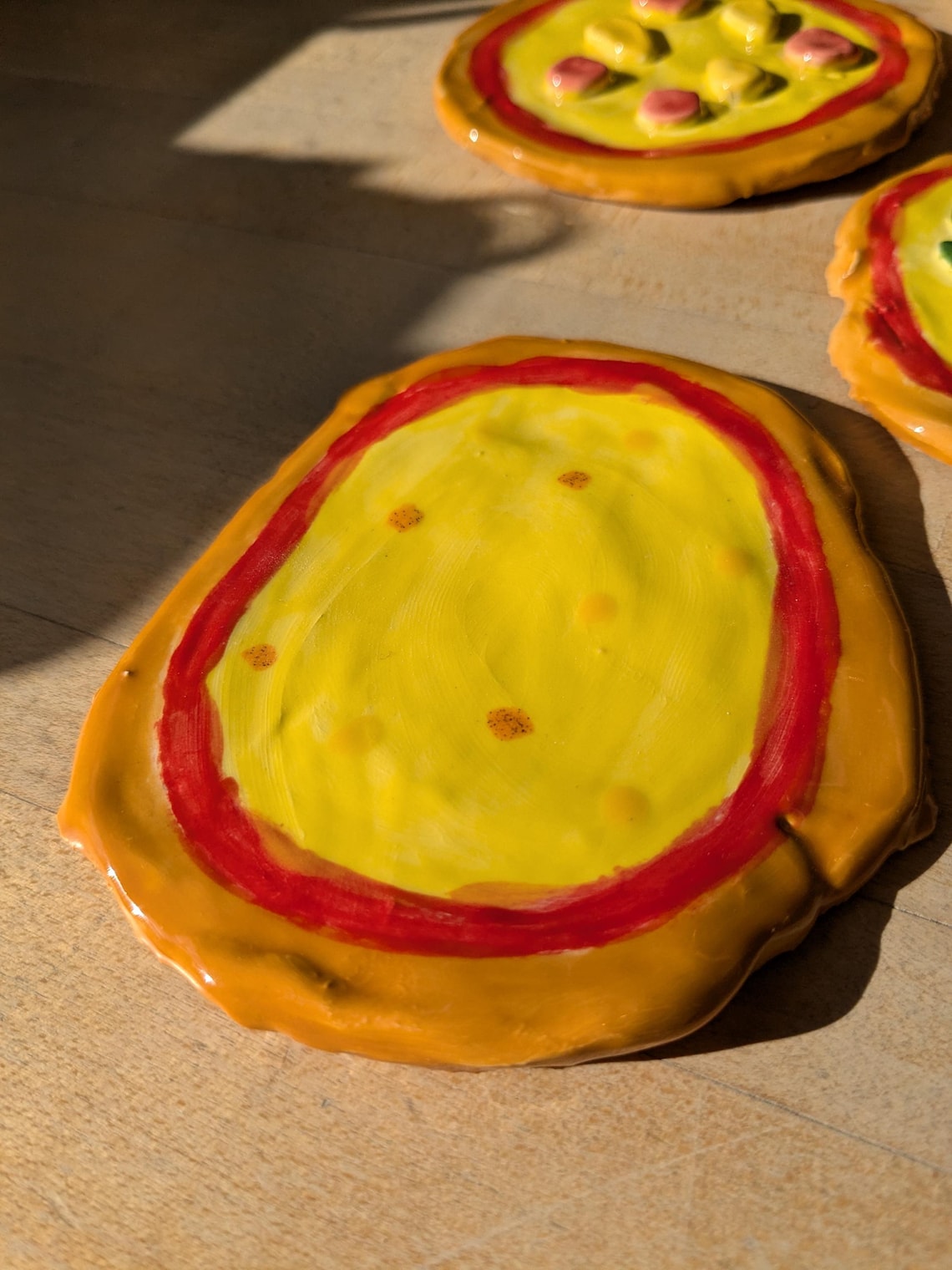 Ceramic Pizza Figurines, Set of 4 - Etsy