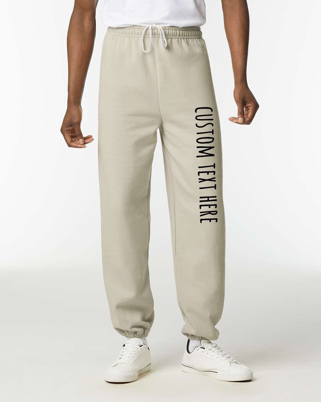 Custom Text Sweatpants: Personalized Unisex Joggers - Etsy