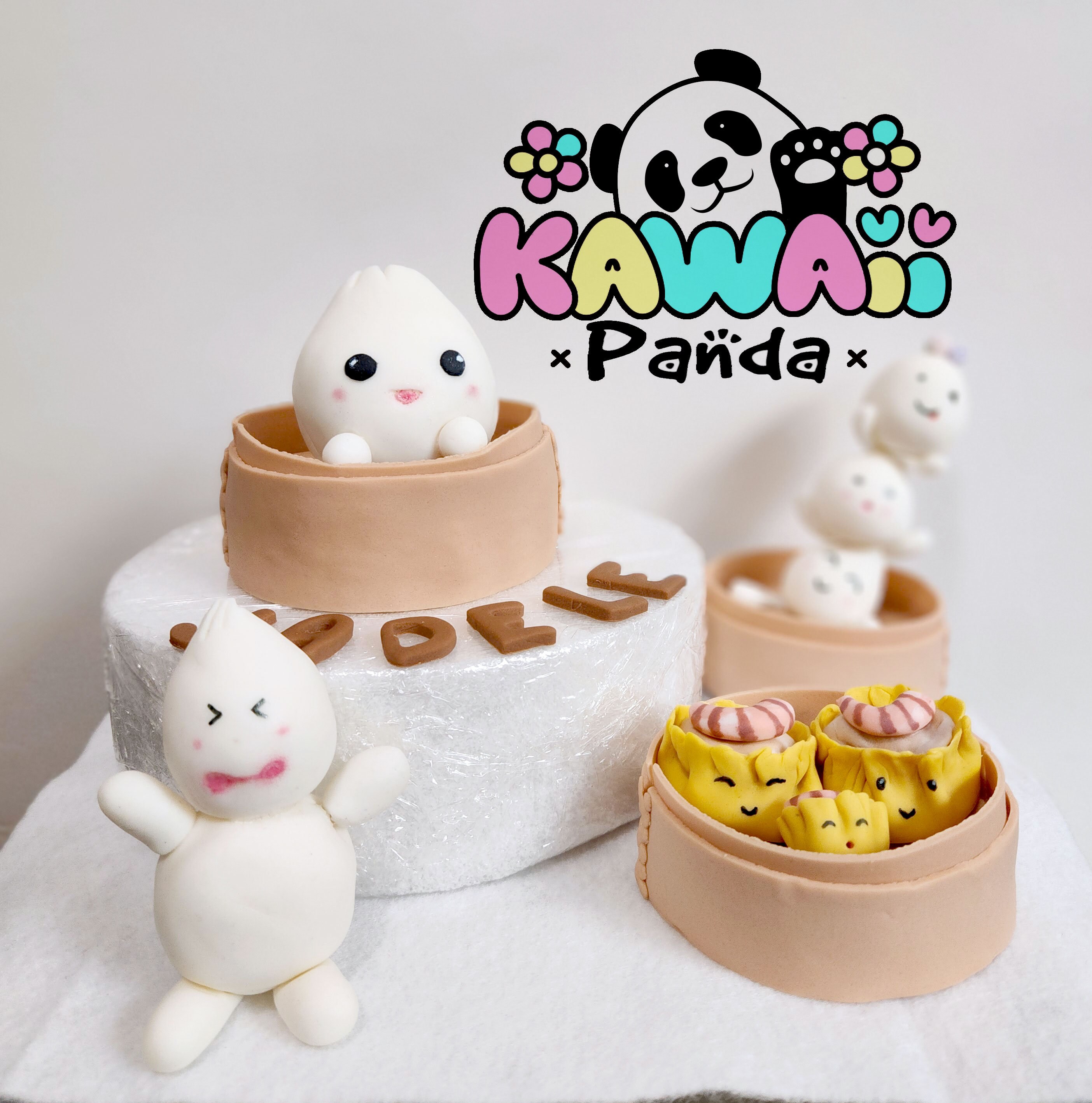 Dim Sum Cake Topper, Kawaii Cake Topper, Cute Dumpling Cake Topper ...