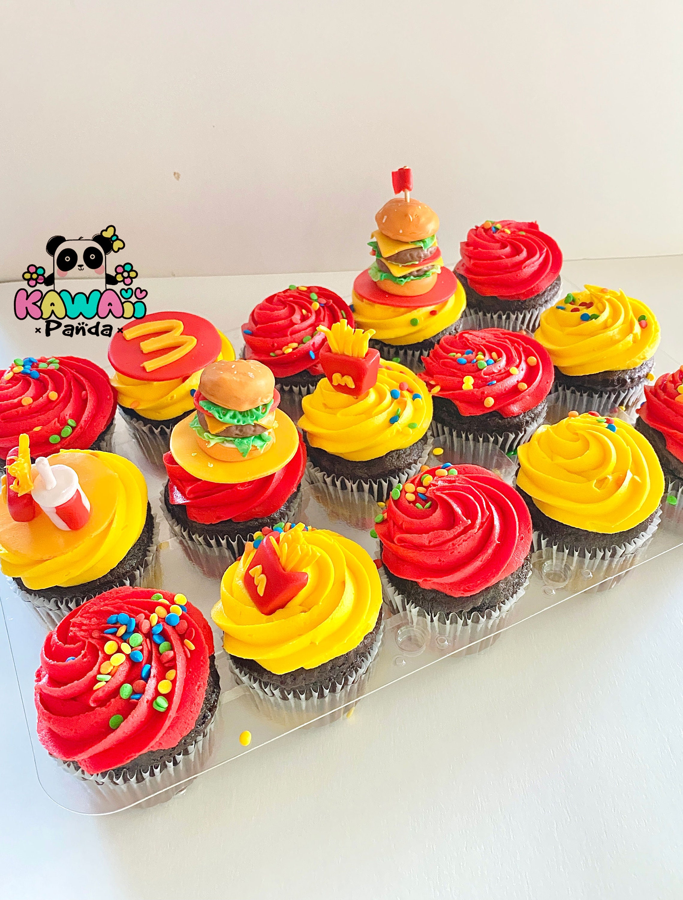 Mcdonald's Fast Food Cake Topper, French Fries, Hamburger ...