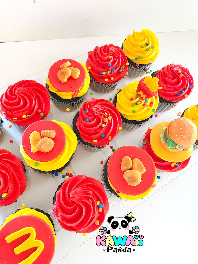 Mcdonald's Fast Food Cake Topper, French Fries, Hamburger ...