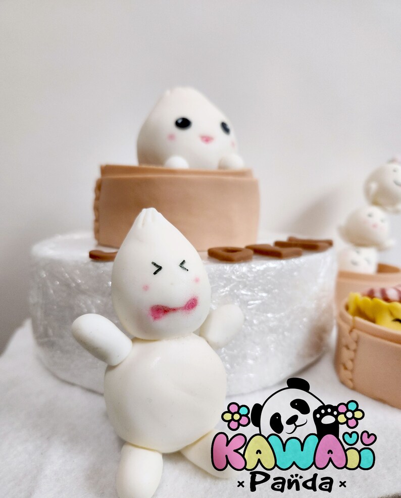 Dim Sum Cake Topper, Kawaii Cake Topper, Cute Dumpling Cake Topper ...