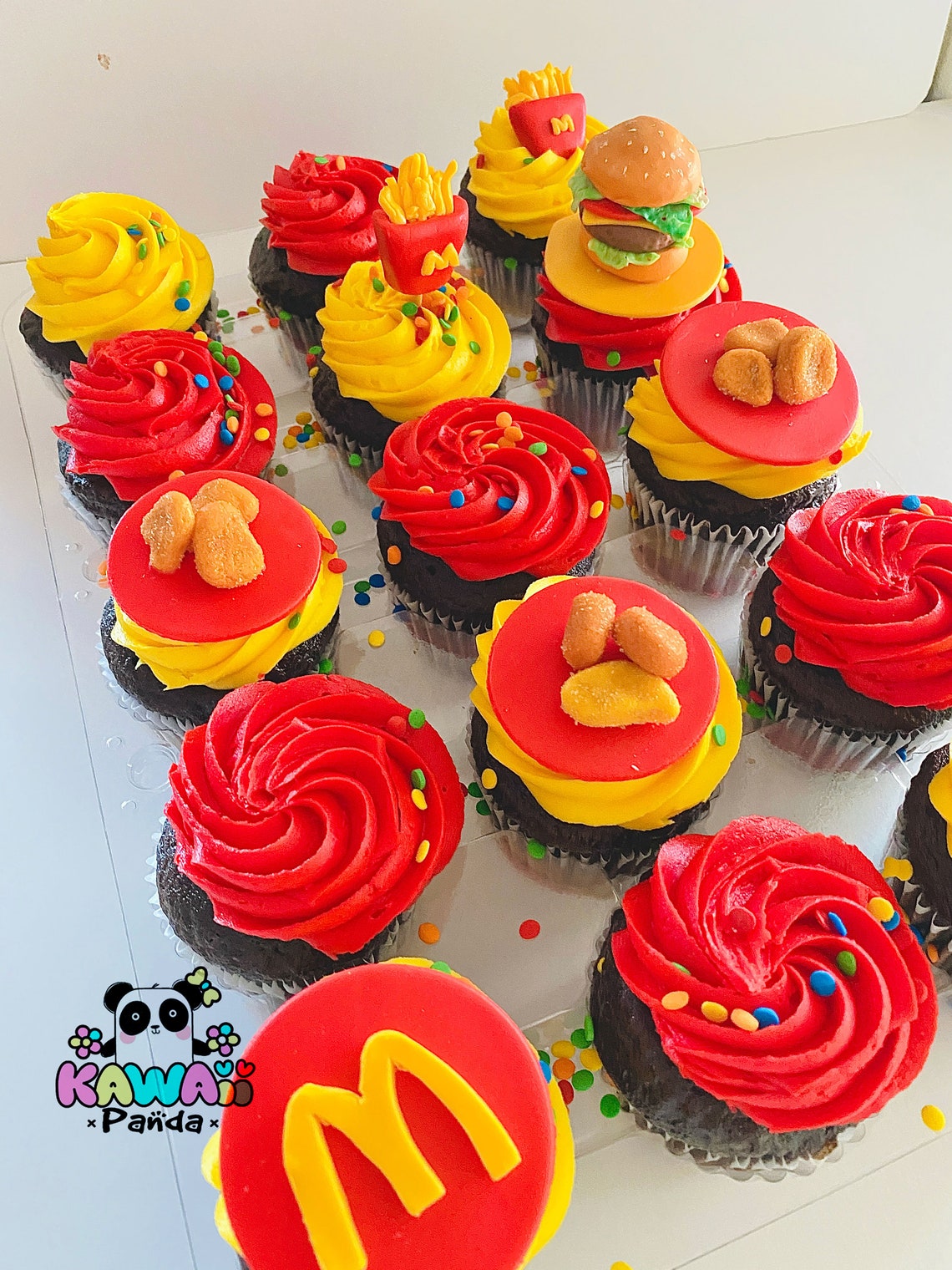 Mcdonald's Fast Food Cake Topper, French Fries, Hamburger ...