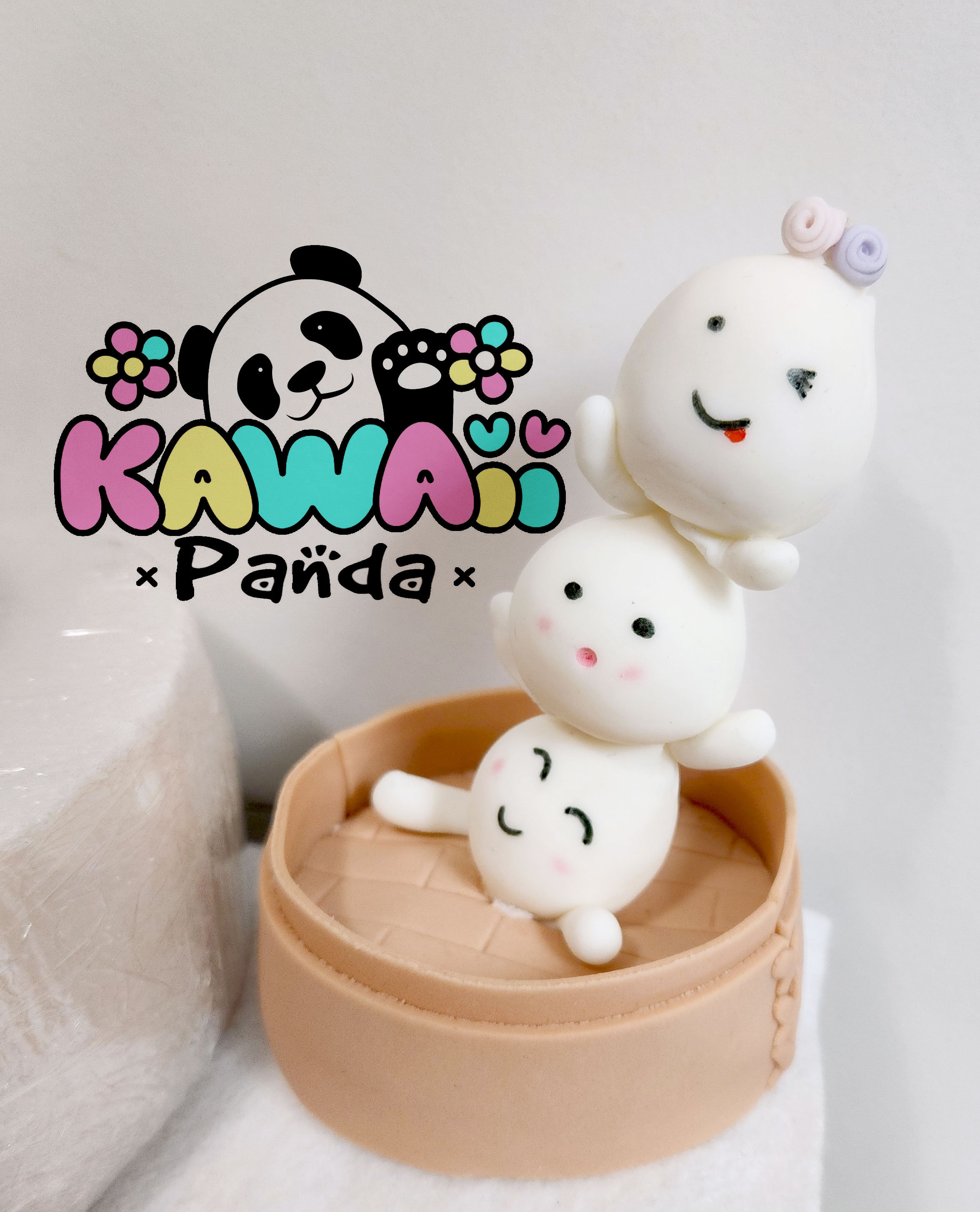 Dim Sum Cake Topper, Kawaii Cake Topper, Cute Dumpling Cake Topper ...
