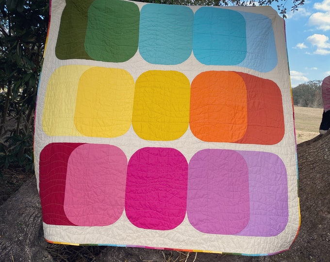 Basic Glitch Quilt Pattern PDF Download - Beginner Sewing Quilting ...