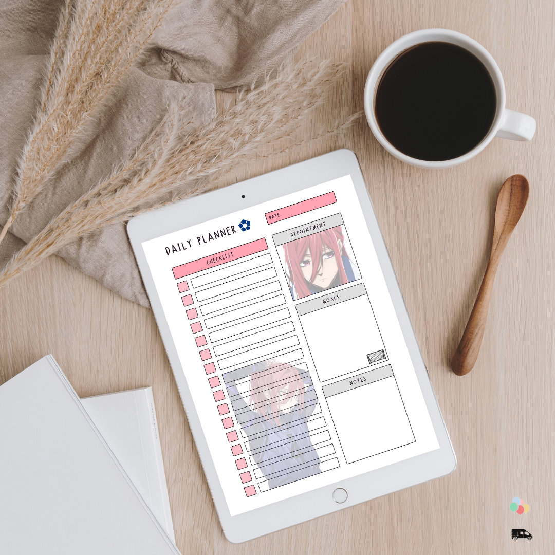 Undated BL Soccer Anime Planner, Anime Daily and Weekly Printable, Todo ...