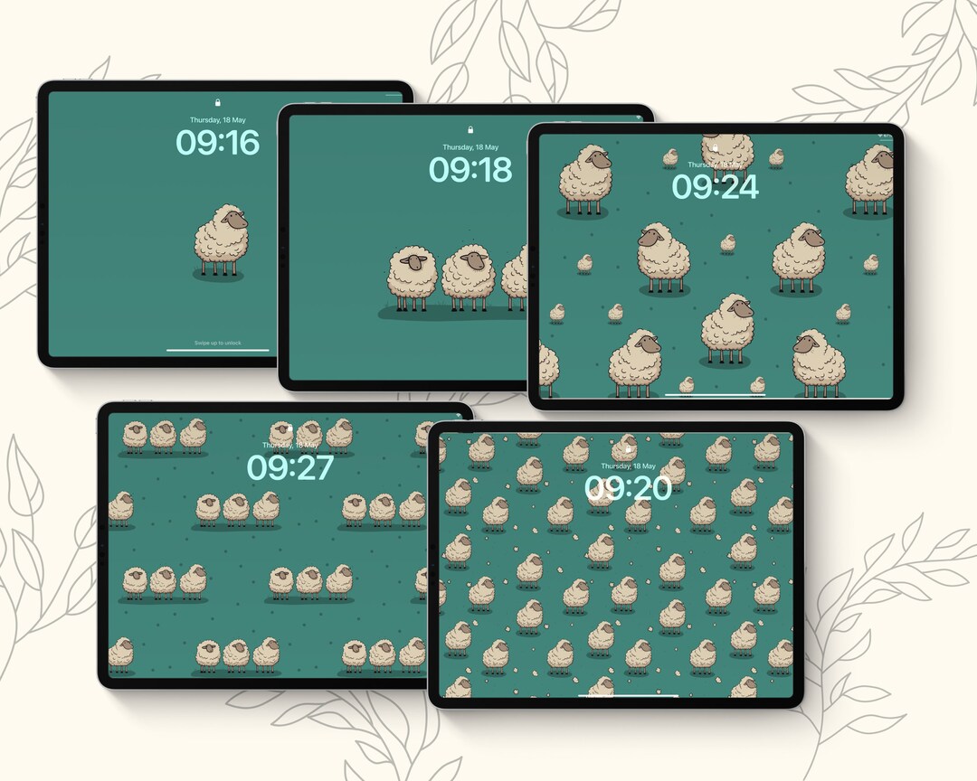 Minimalist Cute iPad Wallpapers Animals iPad Background Cute - Etsy