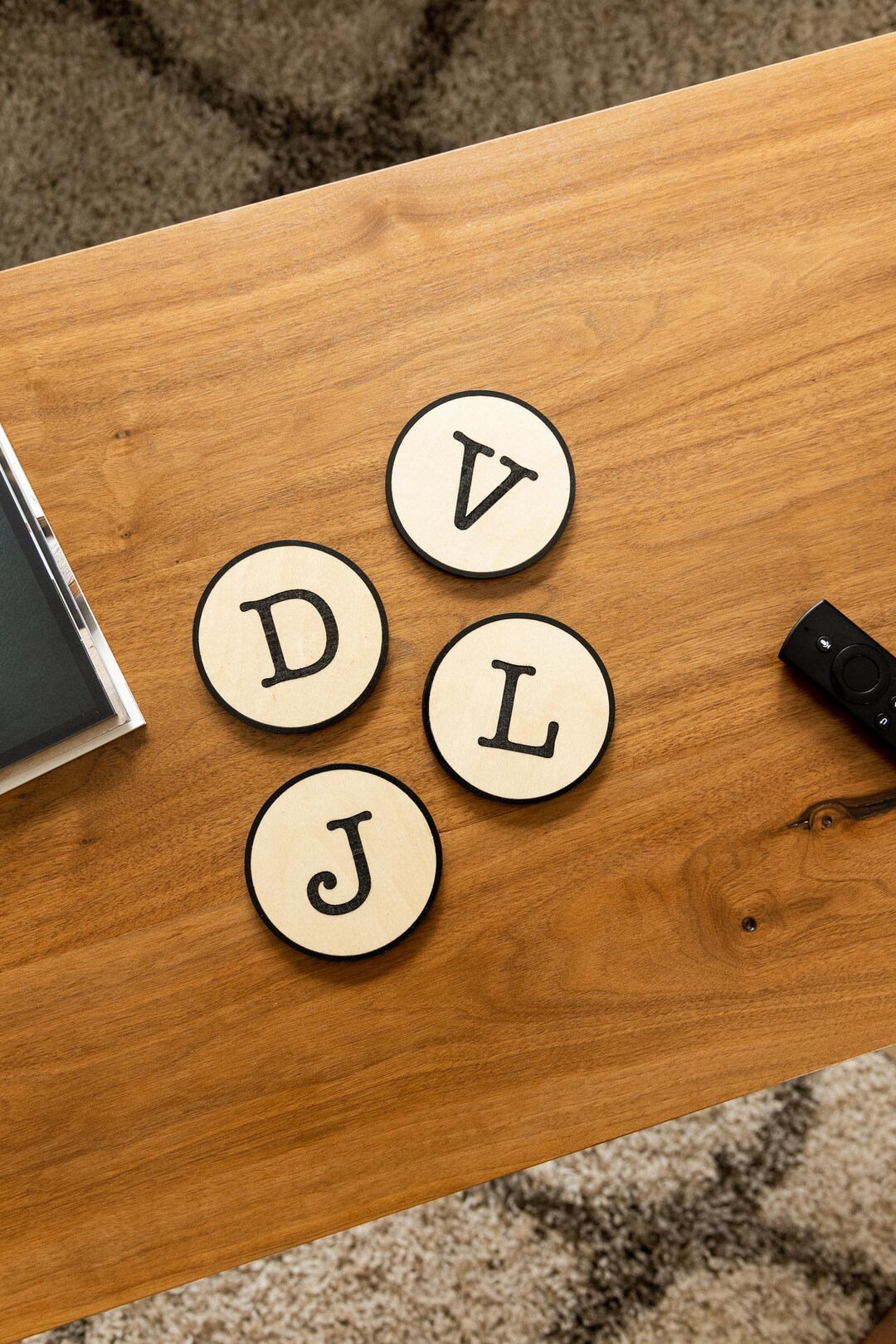 Typewriter Key Coasters - Etsy