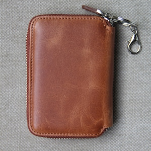 Keychain Wallet, Leather Cardholder, Credit Card Holder, Mini Wallet ...