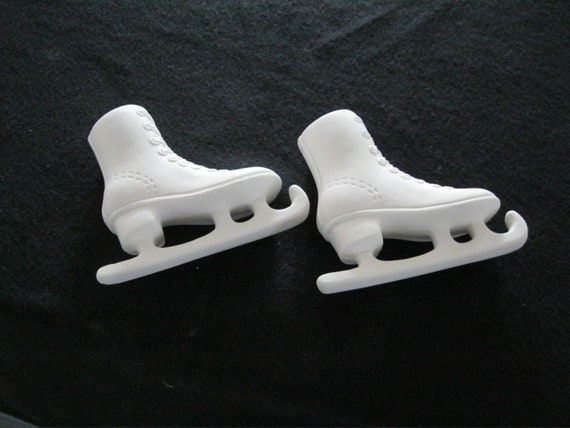 Pair of Ice Skates Clay Magic - Etsy