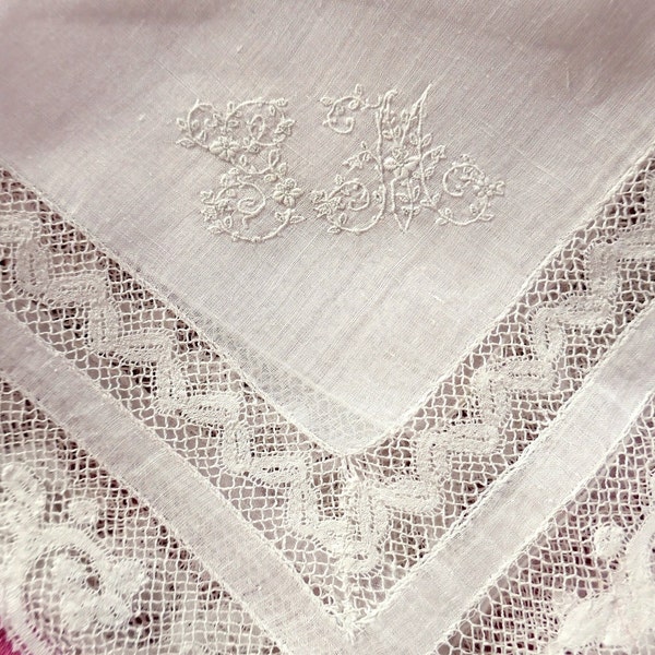 Antique Lace Handkerchief - Etsy