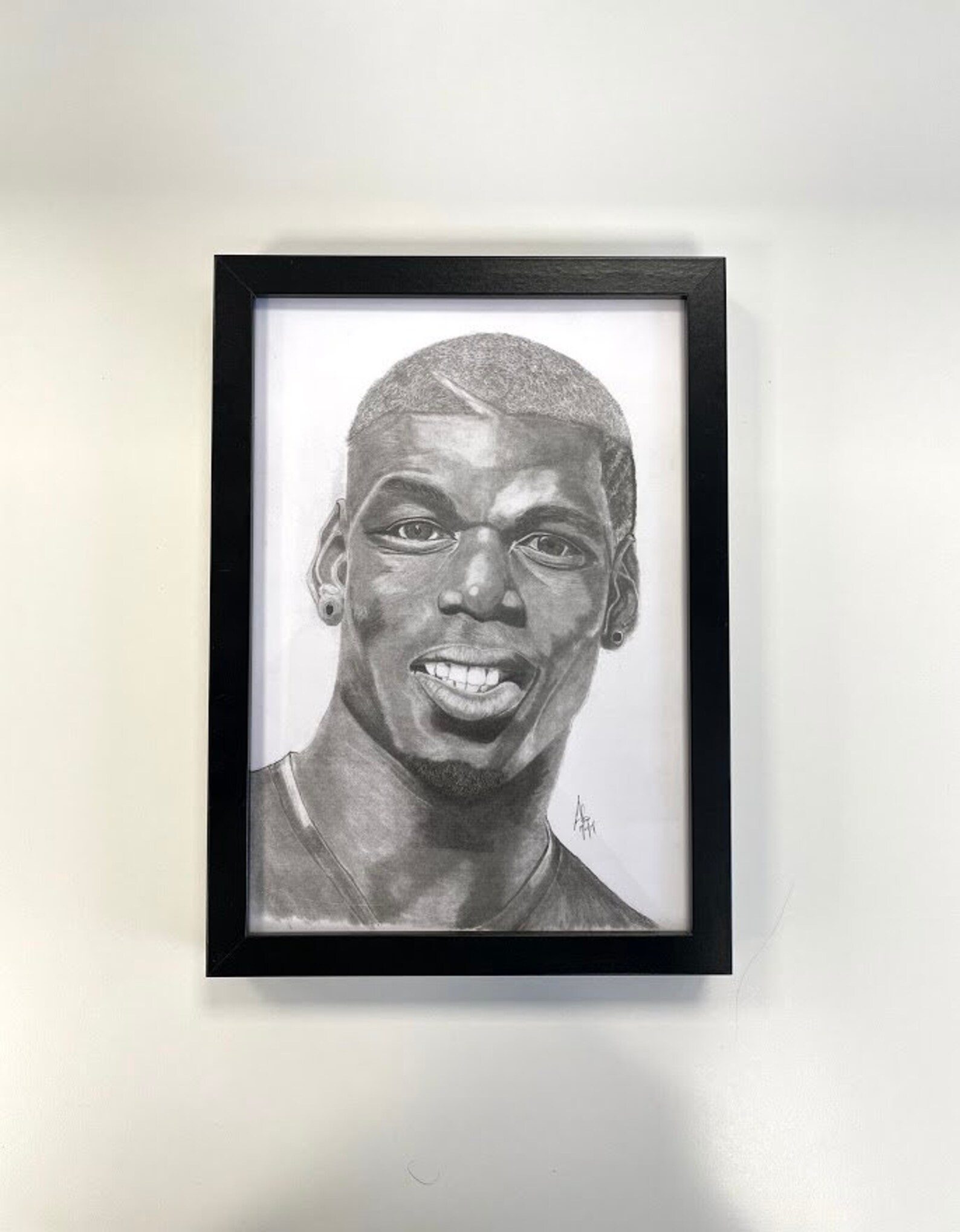 Paul Pogba Portrait Drawing Print A4 only 120gsm Paper | Etsy