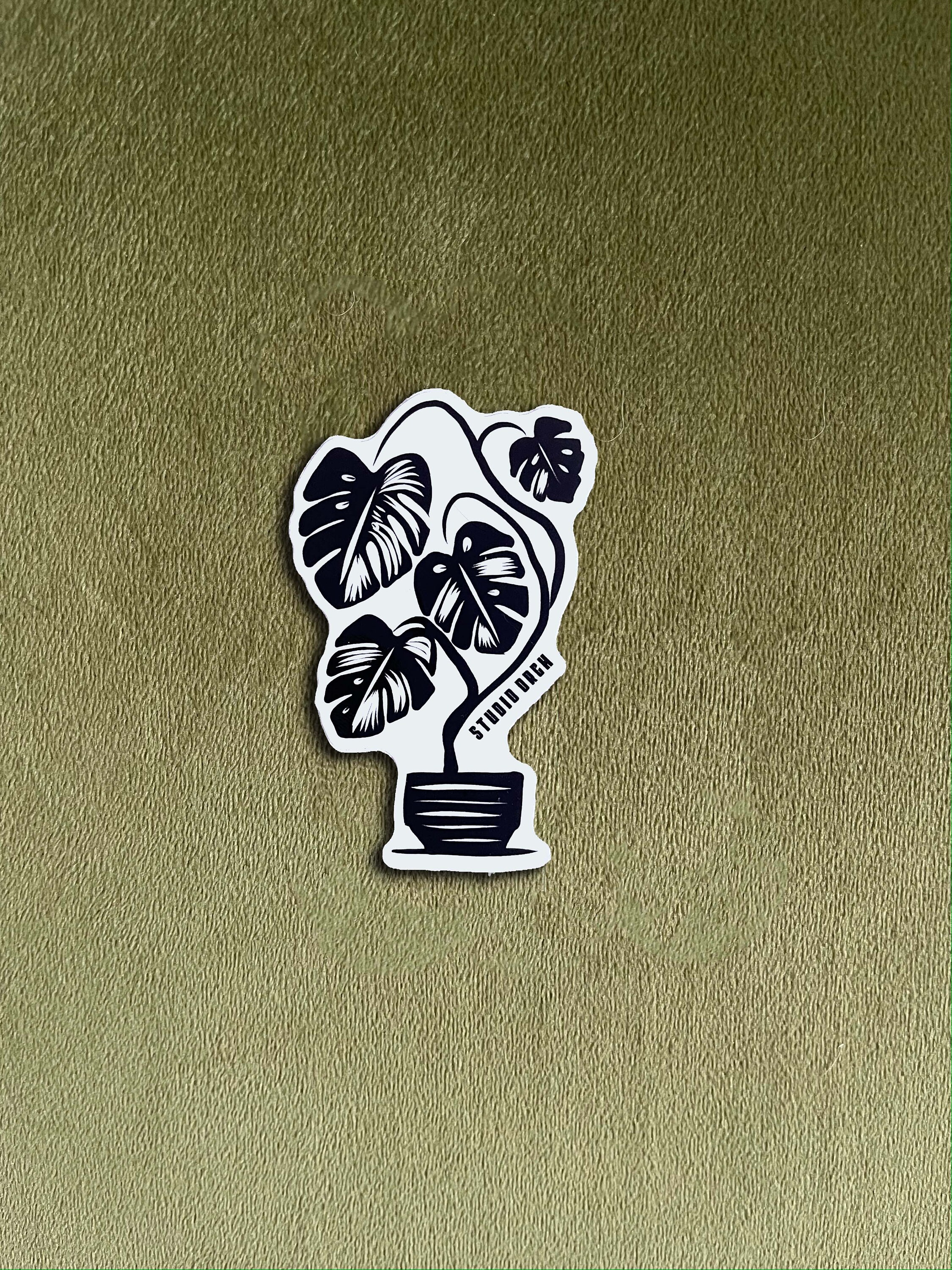 Variegated Monstera Sticker - Etsy