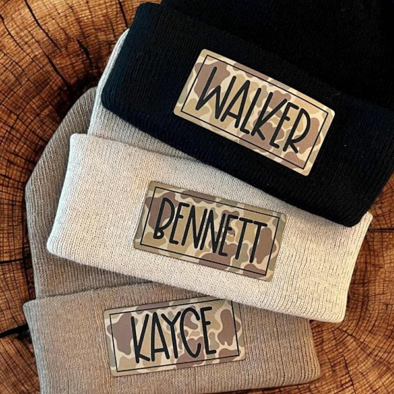 Boys Camo Hat With Name - Etsy