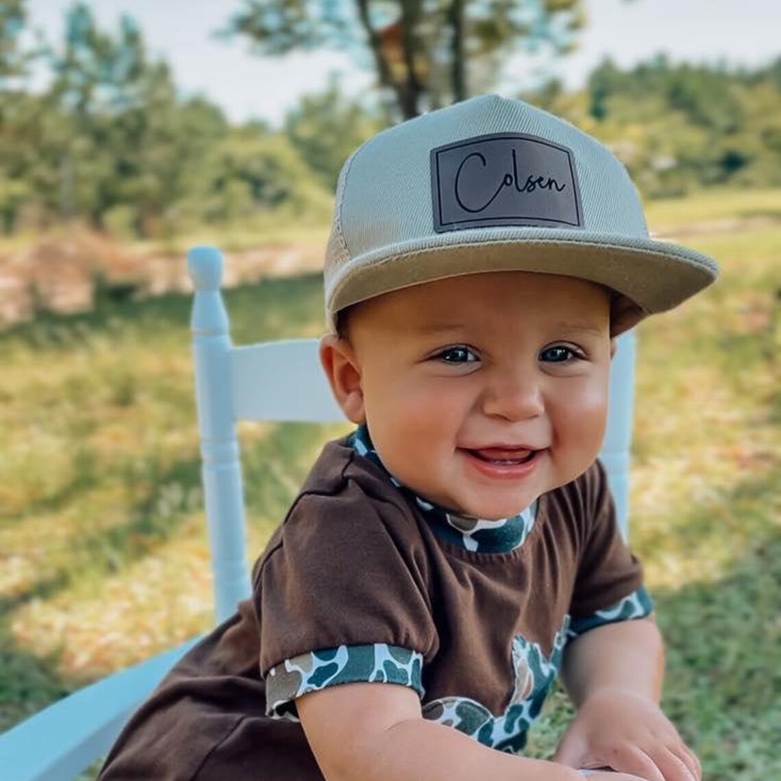 Personalized Snapback Hat | Infant and Youth - (hat Patch Style - AM ...