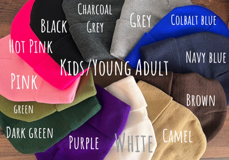 Personalized Cursive Name Beanie - Etsy