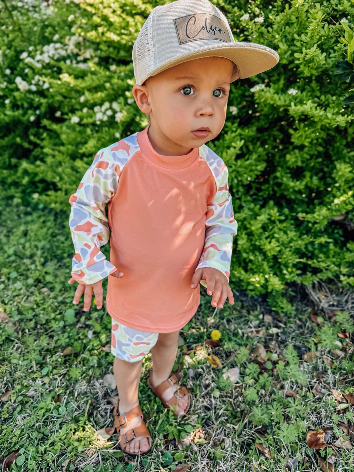 Personalized Snapback Hat | Infant and Youth - Style BR - Light Brown ...