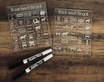 Car Ride Bingo - Etsy