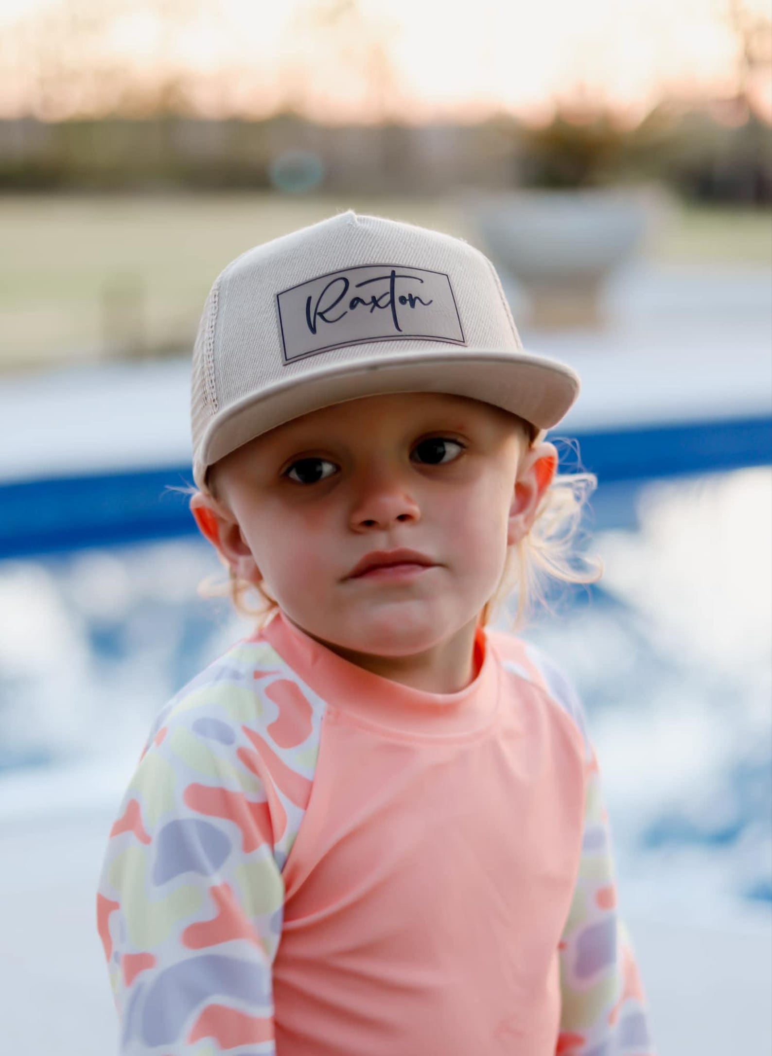 Personalized Snapback Hat | Infant and Youth - Style BR - Light Brown ...