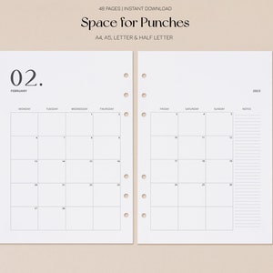 Printable Monthly Calendar on Two Pages With Notes Printable Calendar ...