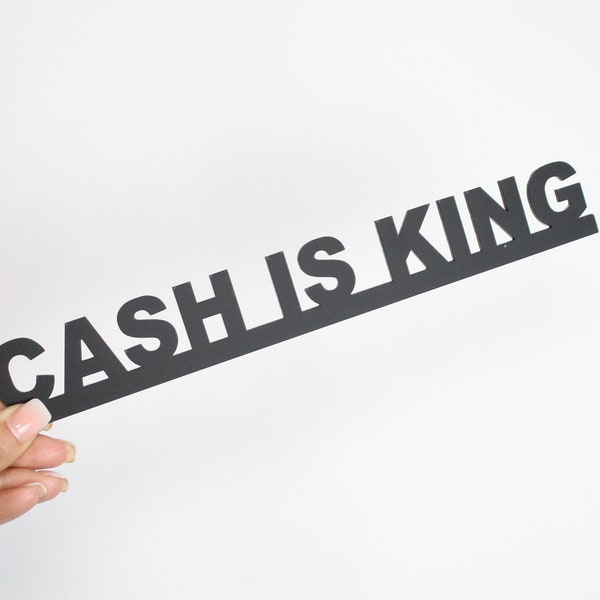 Cash is King Sign - Etsy