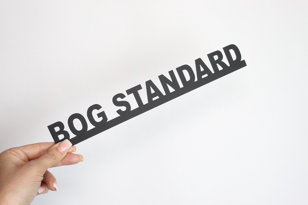BOG STANDARD Toilet Door Topper Sign, Wall Sign - Etsy UK