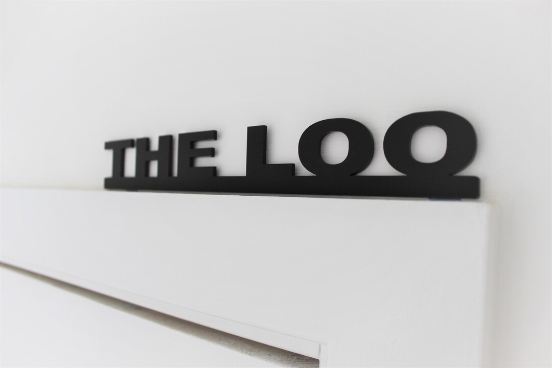 THE LOO Toilet Door Topper Sign - Etsy