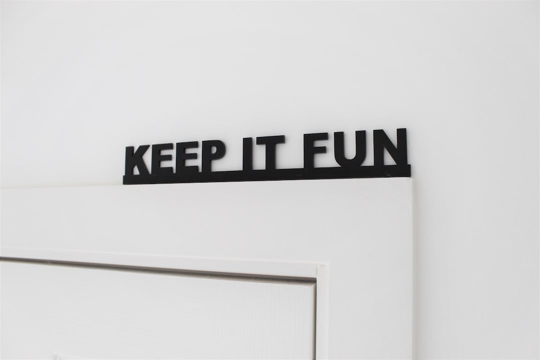 KEEP IT FUN, Door Topper, Shelf Decor for Kids Nursery or Play Room - Etsy