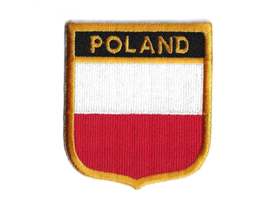 Poland Shield Patch Europe Flag Embroidered Iron On - Etsy