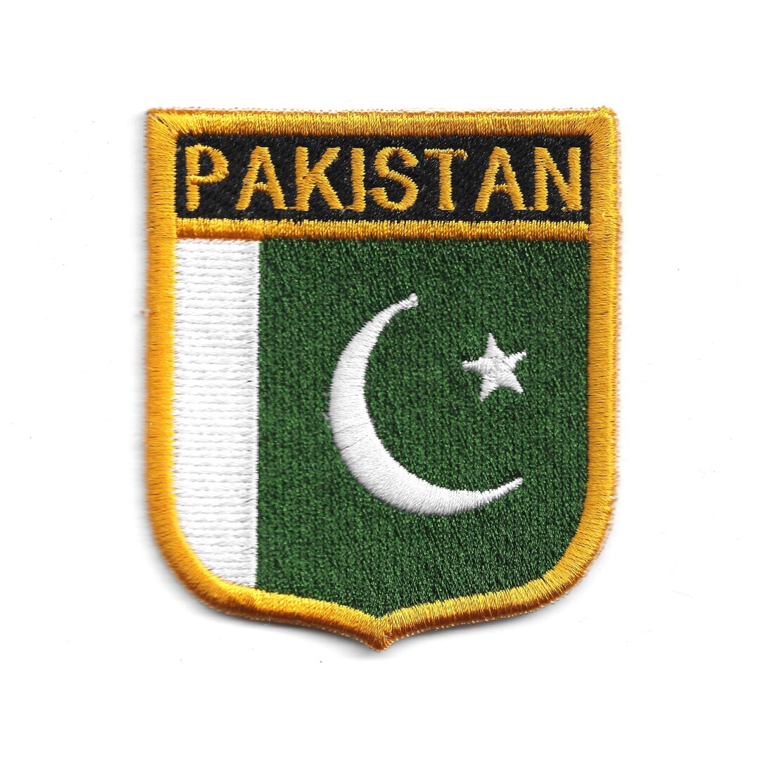 Pakistan Flag Shield Patch – Embroidered Badge – Travel Souvenir Gift ...