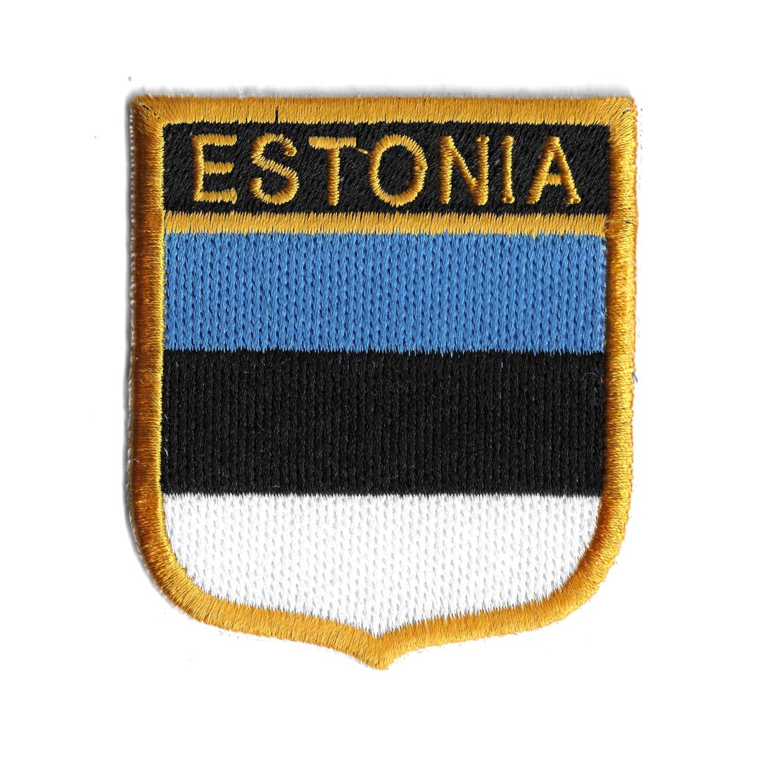 Estonia Flag Shield Patch – Embroidered Badge – Travel Souvenir Gift ...
