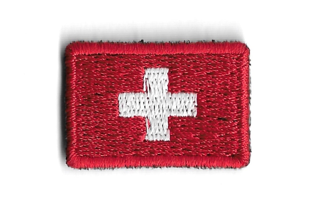 Mini Switzerland Flag Embroidered Patch Iron on Badge - Etsy