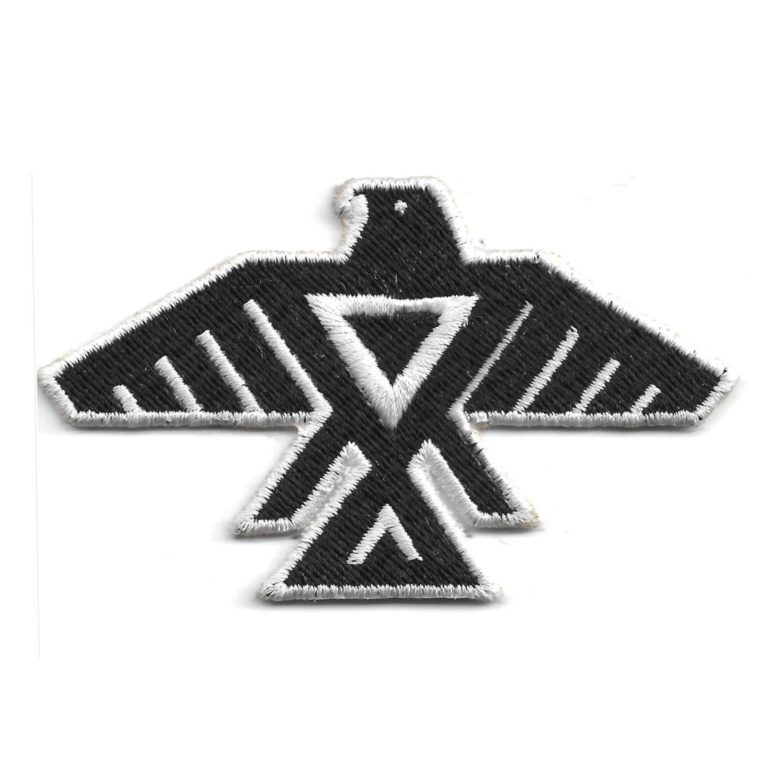 Thunderbird Embroidery Patch, Anishinaabe Embroidered, Iron on Sew On ...
