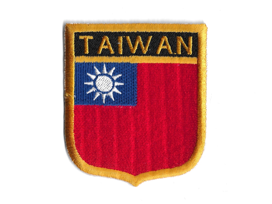 Taiwan Shield Patch - Asia Flag Embroidered Iron On - Etsy