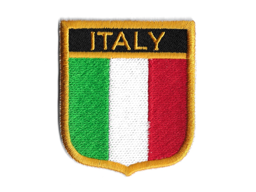 Italy Shield Patch - Europe Flag Embroidered Iron On - Etsy